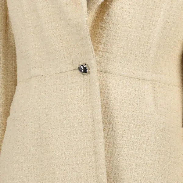 PATOU Single-breasted Textured Tweed Jacket