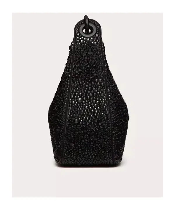 Valentino Garavani Mini Vlogo Moon Zip-up Hobo Bag