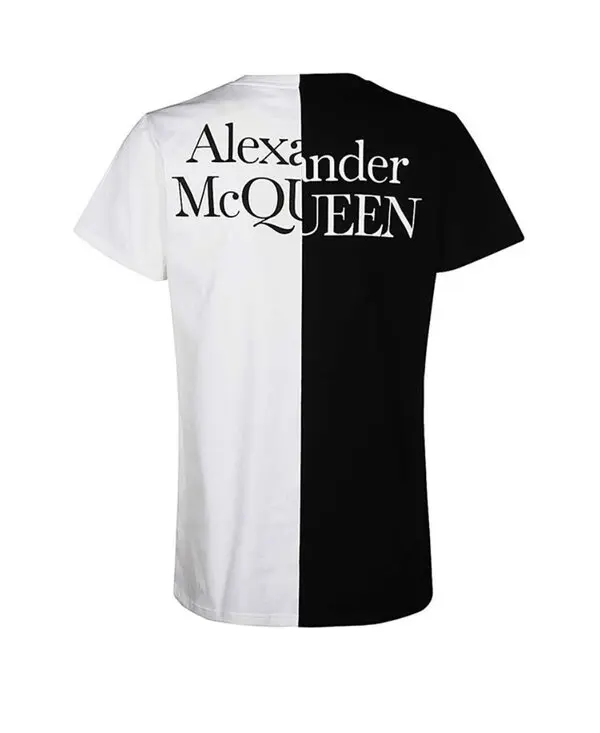 Alexander McQueen Logo Round Neck Short Sleeve T-shirt