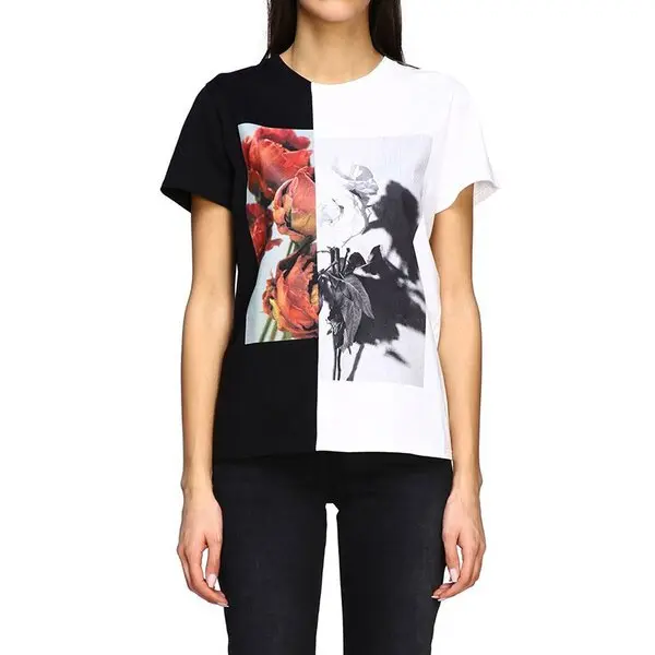 Alexander McQueen Logo Round Neck Short Sleeve T-shirt