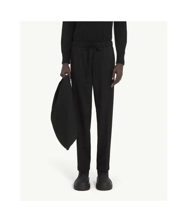 MAISON MARGIELA Mid-rise Drawstring Trousers - Black