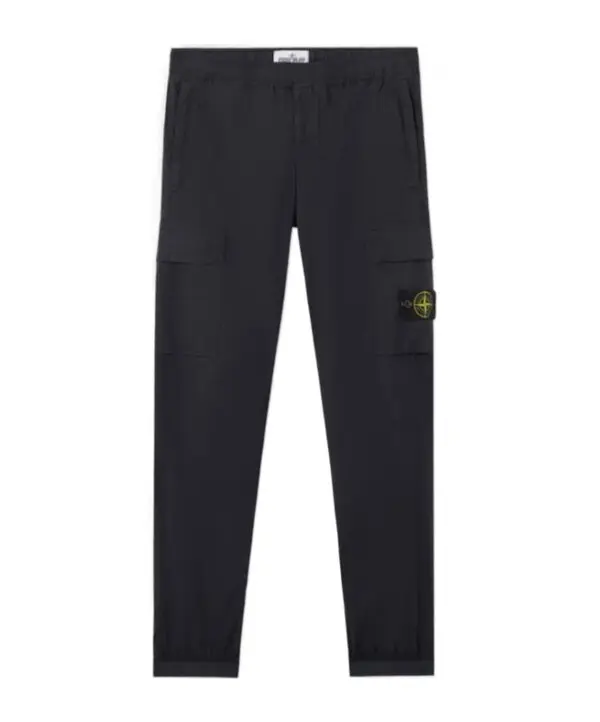 Stone Island Compass Patch Tapered Cargo Pants - Navy