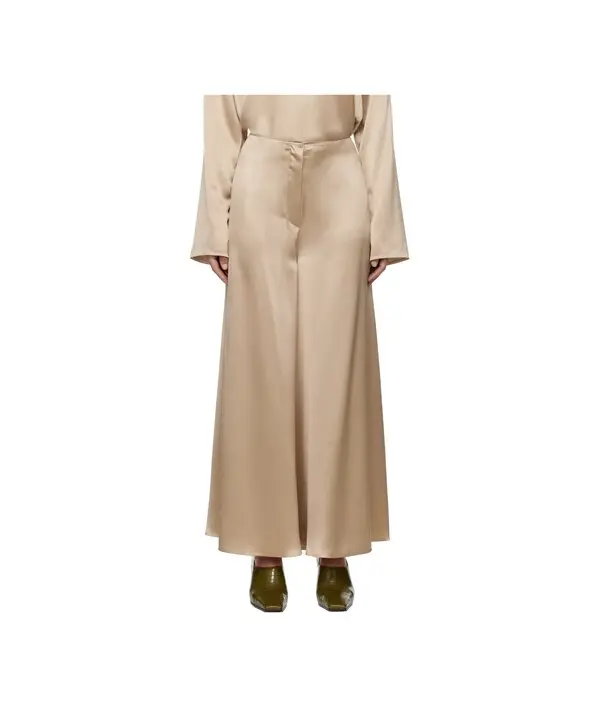 Nanushka Satin Trousers - Beige