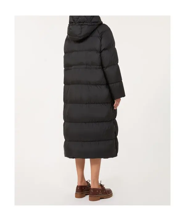 Max Mara Long Quilted Down Jacket With Hood
