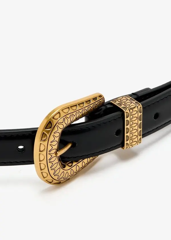 Valentino Garavani Vlogo Signature Buckled Belt