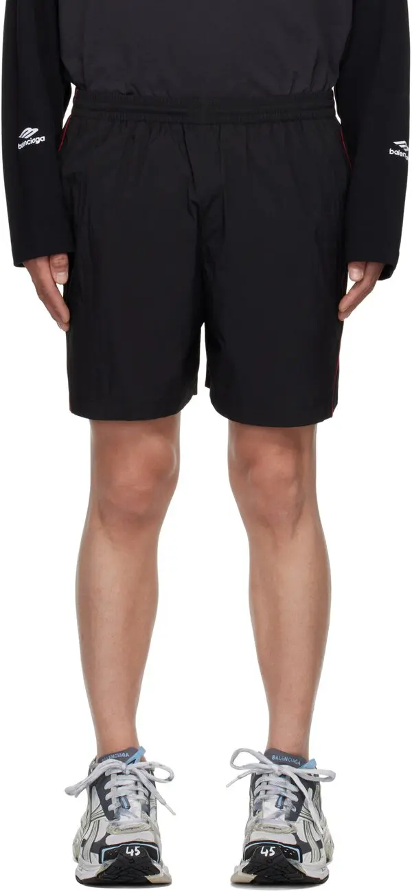 Balenciaga Logo Embroidered Tracksuit Shorts