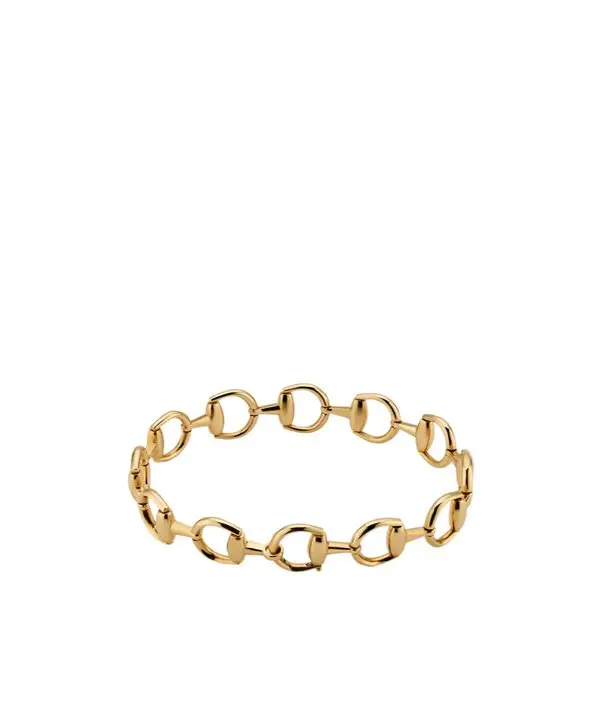 Gucci Horsebit 18k Gold Bracelet