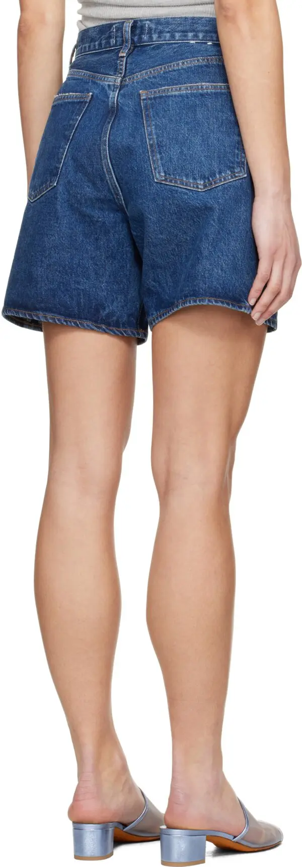 AGOLDE Denim Shorts With Belt Loops