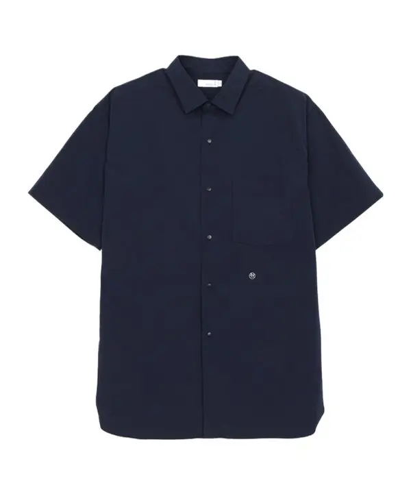 Nanamica Short-sleeved Lapel Shirt - Deep Navy Blue
