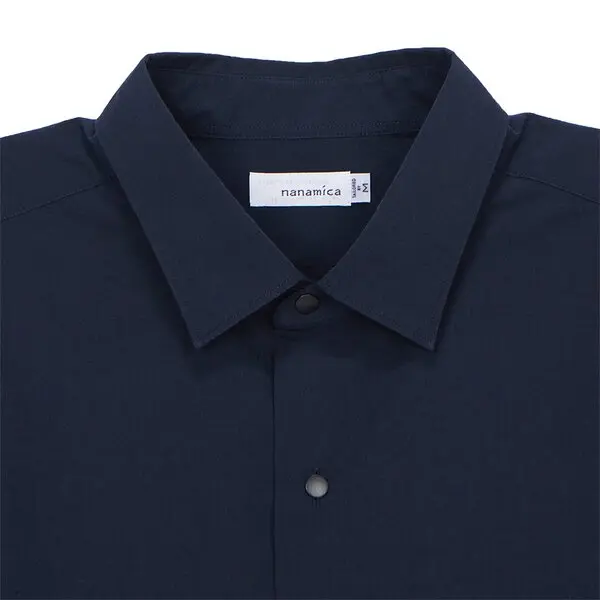 Nanamica Short-sleeved Lapel Shirt - Deep Navy Blue