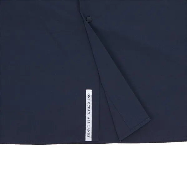 Nanamica Short-sleeved Lapel Shirt - Deep Navy Blue