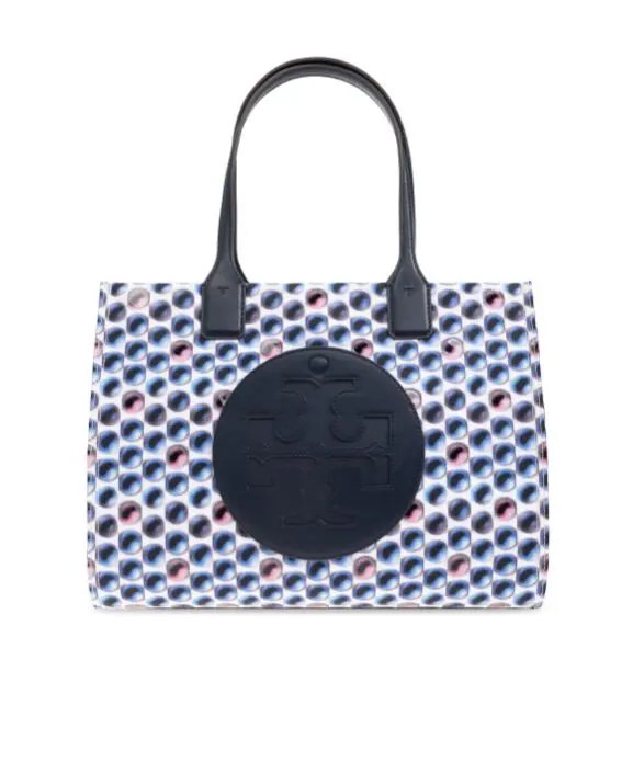 Tory Burch Logo Debossed Tote Bag - Blue