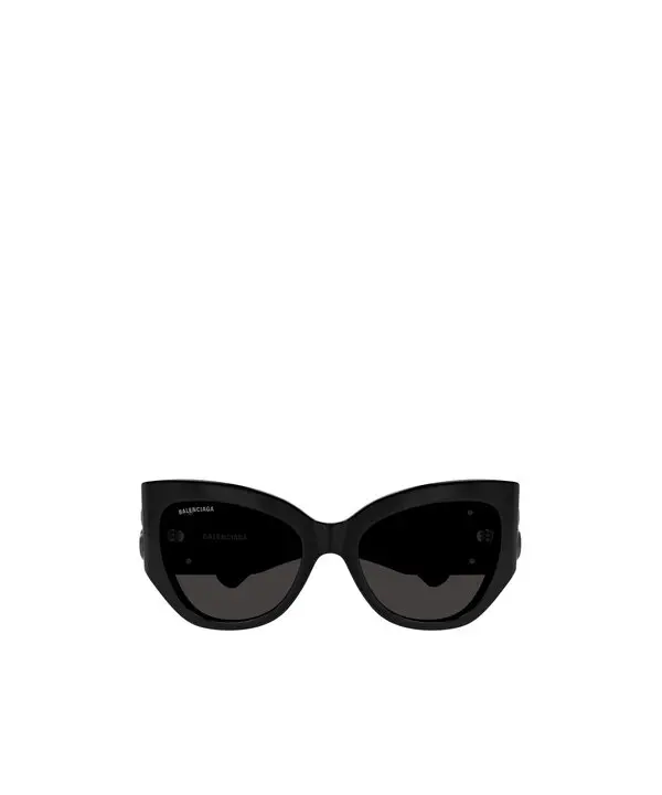 Balenciaga Logo Cat Eye Sunglasses - Black