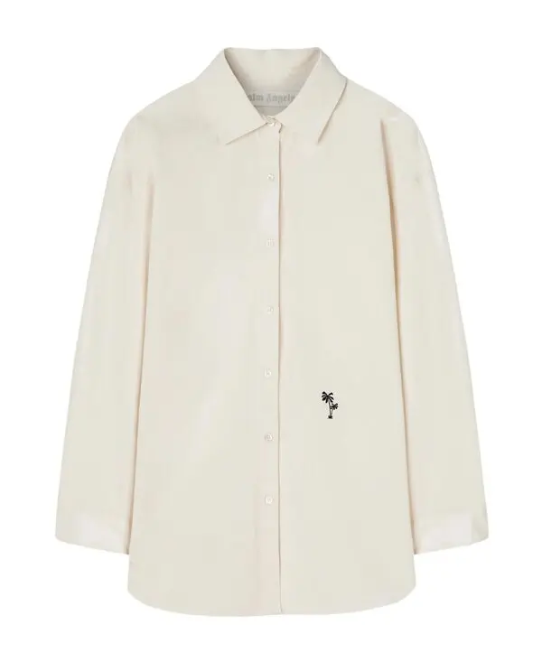 Palm Angels Embroidered Long-sleeve Shirt