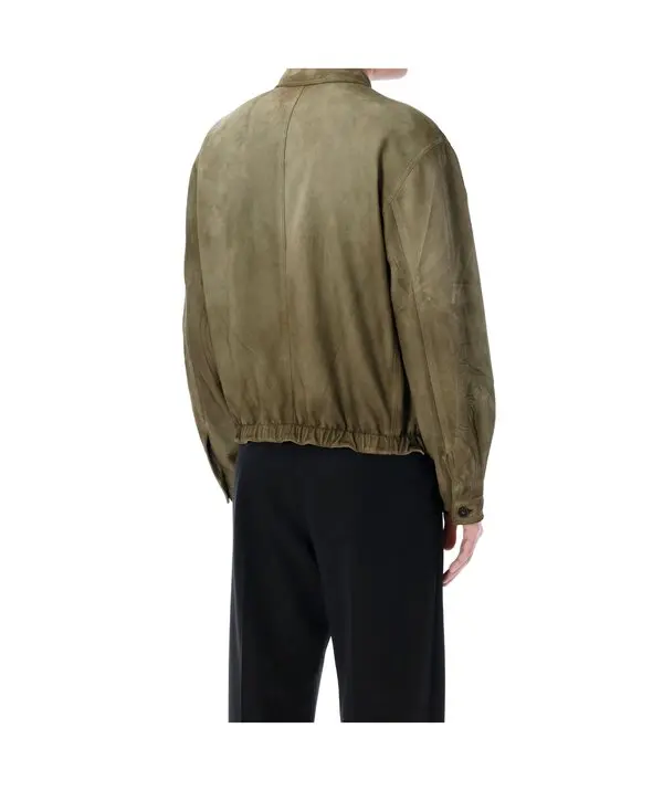 Prada Suede Zip-up Jacket