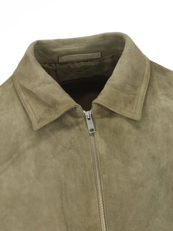 Prada Suede Zip-up Jacket