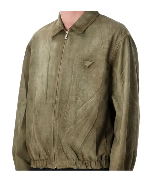 Prada Suede Zip-up Jacket