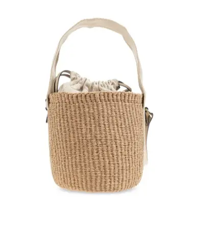 Chloé Horse Medal Small Bucket Bag - Beige