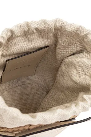 Chloé Horse Medal Small Bucket Bag - Beige