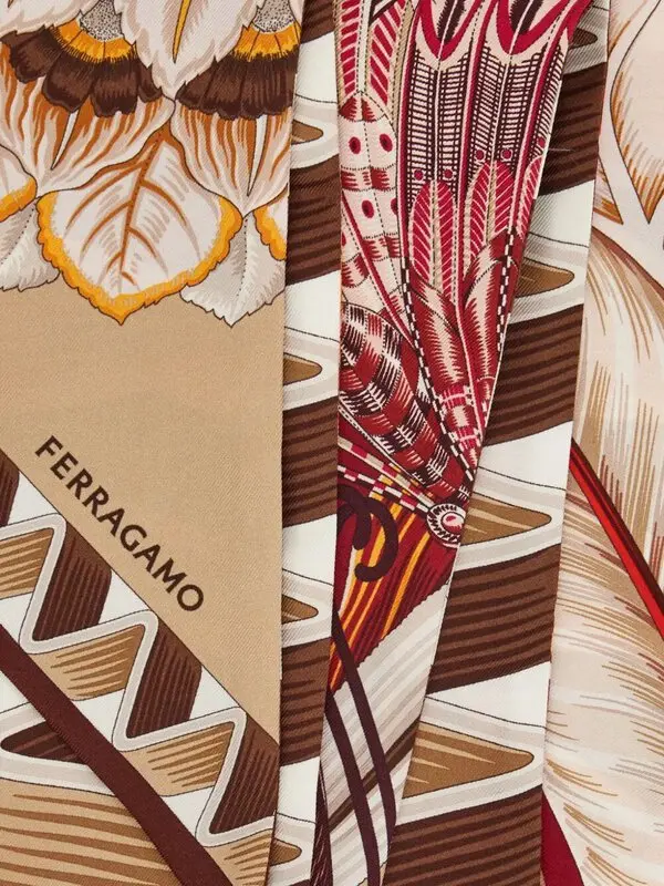 FERRAGAMO Floral-print Silk Scarf - Multicolor