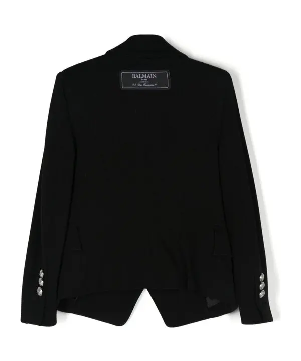 Balmain Star Embellished Double Breasted Blazer
