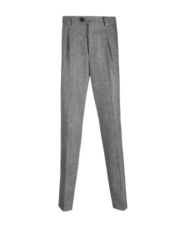 Brunello Cucinelli Pressed-crease Virgin Wool Trousers