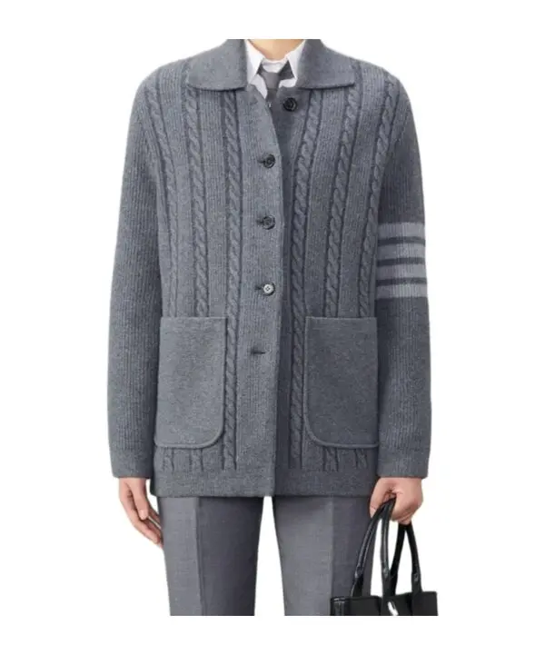 Thom Browne Cable-knit Bomber Jacket