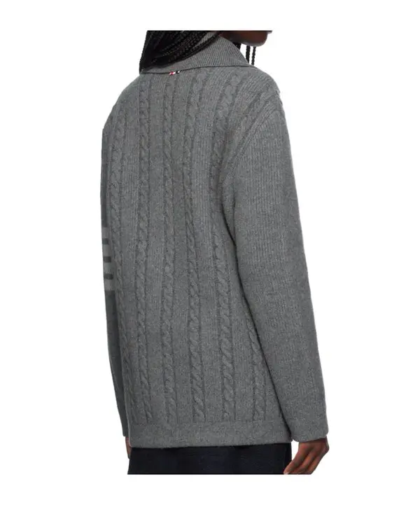 Thom Browne Cable-knit Bomber Jacket