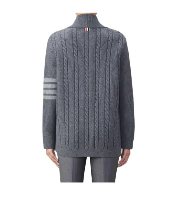 Thom Browne Cable-knit Bomber Jacket