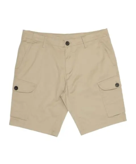 Emporio Armani Logo Detail Cargo Shorts - Nude