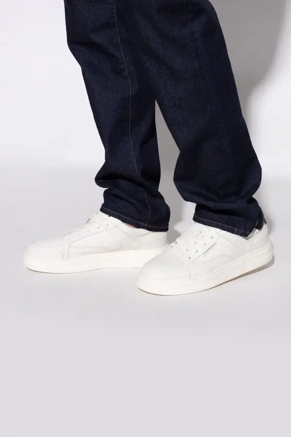 Emporio Armani Logo Printed Low-top Sneakers