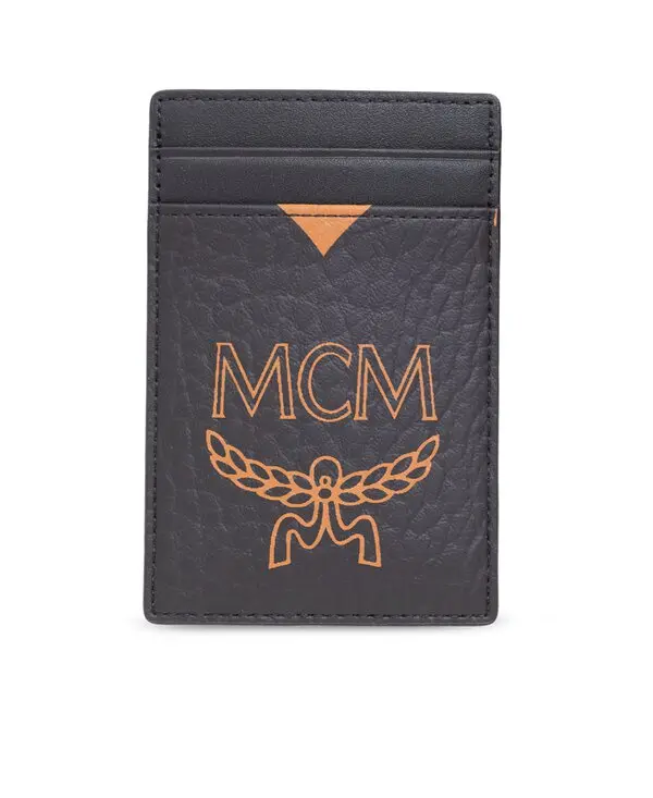 Mcm Logo Card Holder - Black