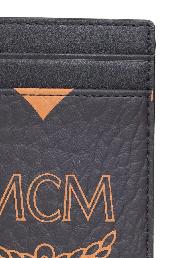 Mcm Logo Card Holder - Black