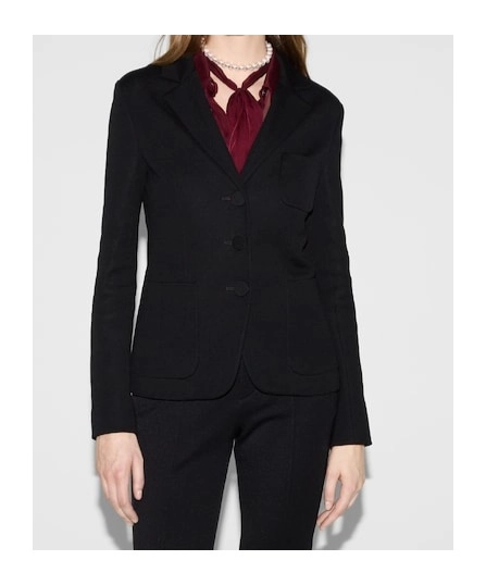 Gucci Single-breasted Cotton Jersey Jacket With Double G Lining