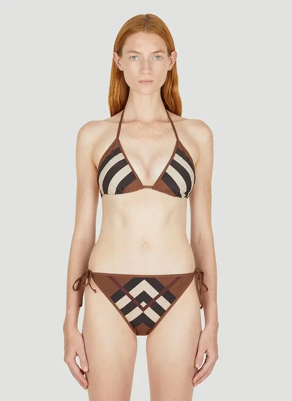 Burberry Checked Two-piece Bikini Set