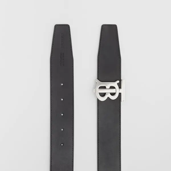 Burberry Reversible Monogram Print Leather Belt