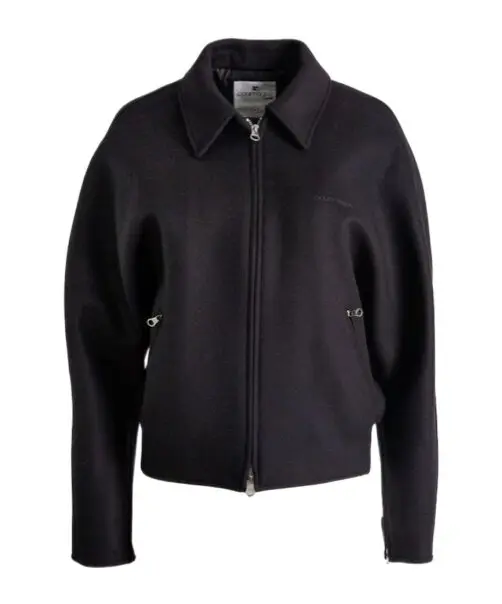 COURREGES Zip-up Jacket With Logo Detail