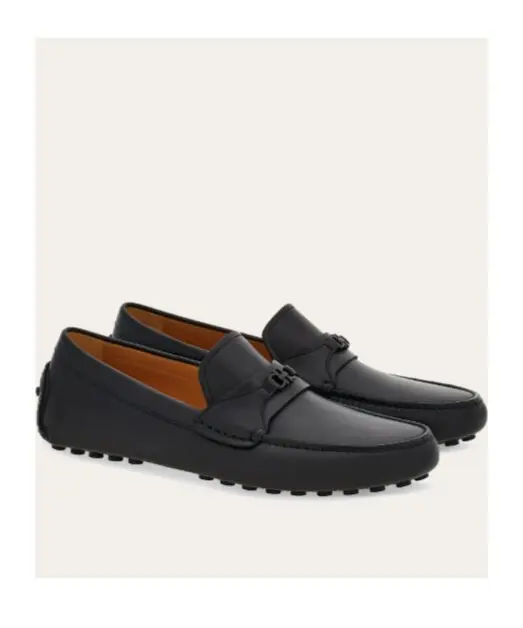 FERRAGAMO Gancini Buckle Slip-on Loafers