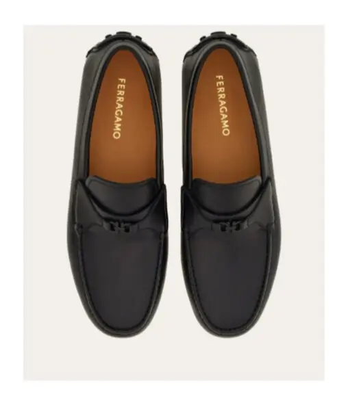 FERRAGAMO Gancini Buckle Slip-on Loafers