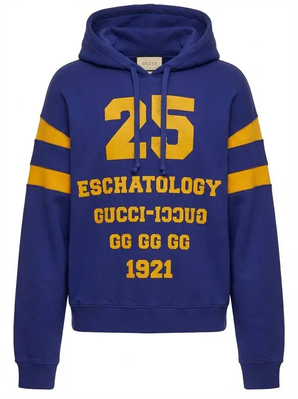 Gucci Blind For Love Print Hoodie - Blue