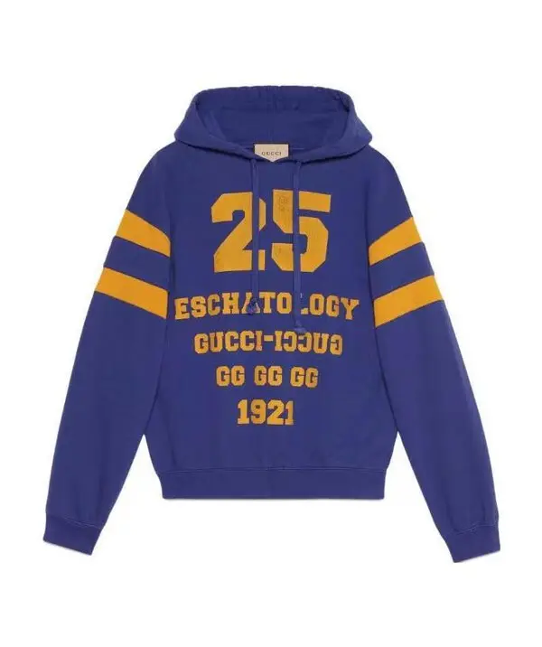 Gucci Blind For Love Print Hoodie - Blue