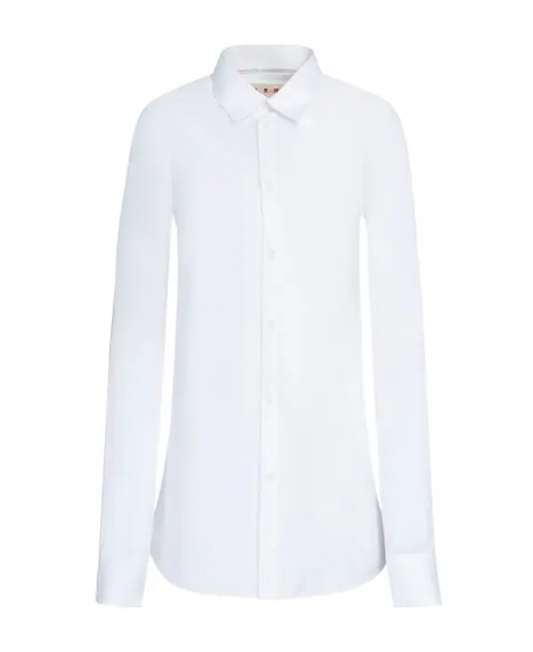 Marni Buttoned Long-sleeved Shirt - White