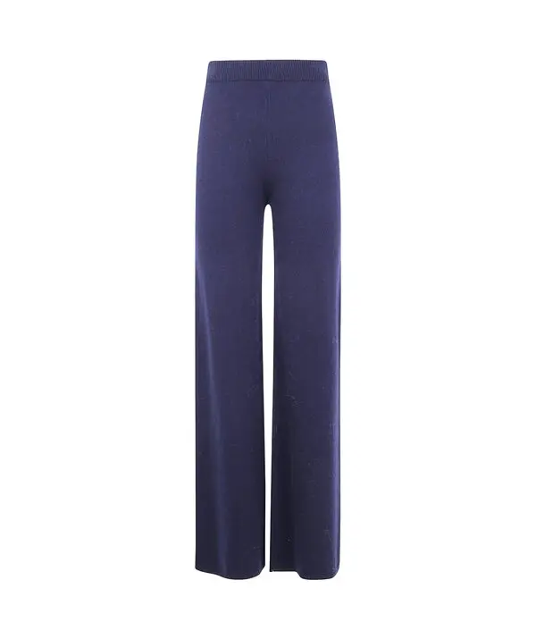TWINSET Ribbed Knit Wide-leg Pants