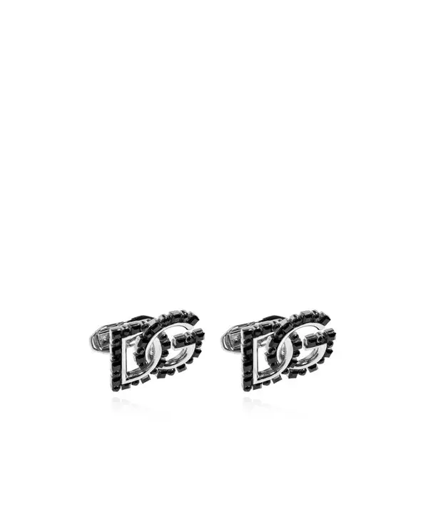Dolce & Gabbana Logo-embellished Cufflinks - Black