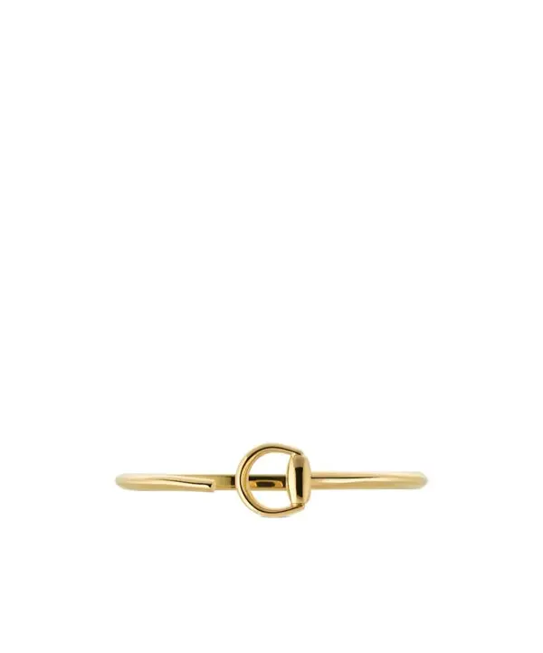Gucci Horsebit 18k Gold Bangle Bracelet