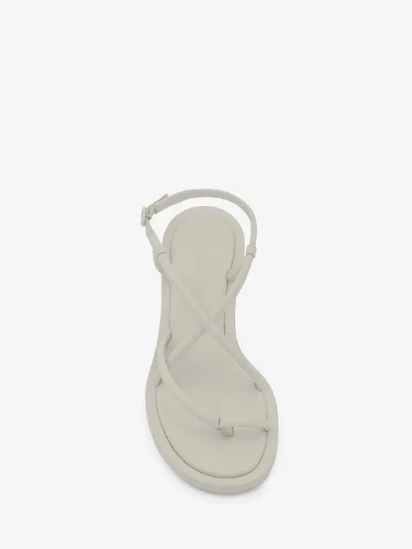 Alexander McQueen Ivory Strap-detail Open-toe Sandals