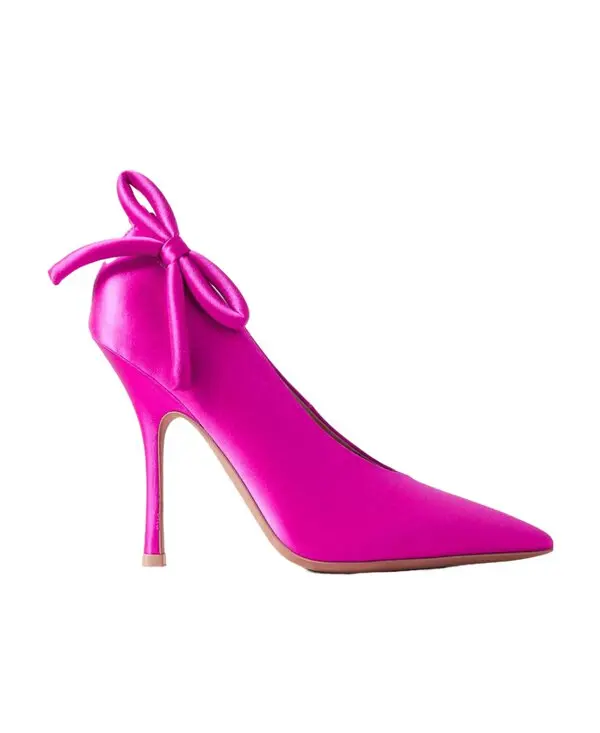 Valentino Garavani Bow Detailed Pointed Toe Pumps