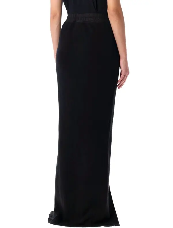 Rick Owens Phleg Pillar Maxi Skirt - Black