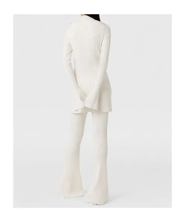 Stella McCartney Ribbed Knit Mini Dress With Button Details
