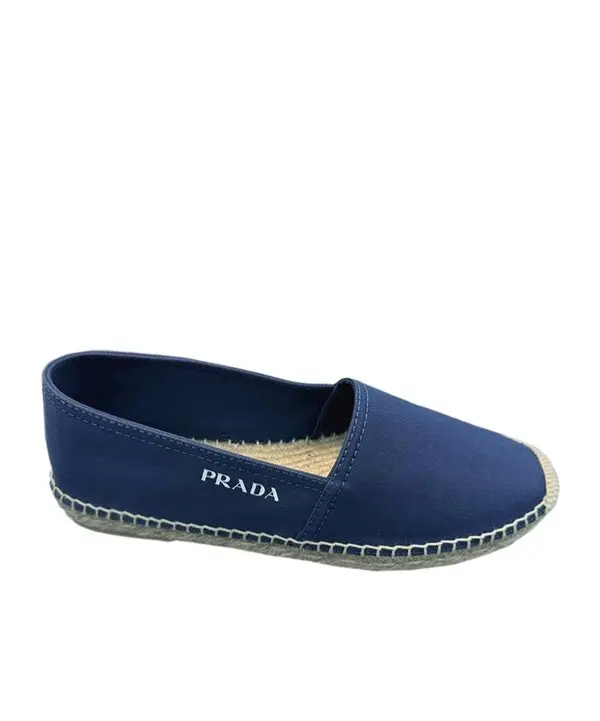 Prada Round Toe Slip-on Espadrilles